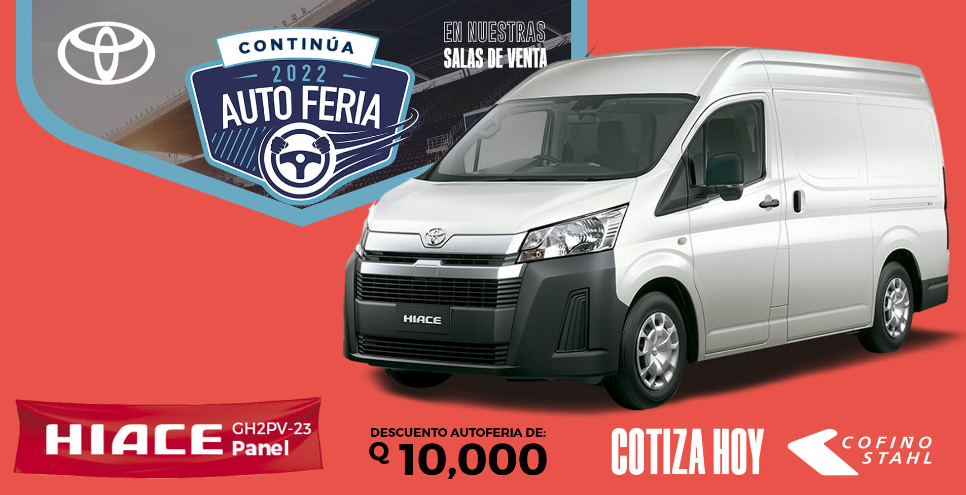 Toyota Hiace Panel Techo Alto | Promociones La Hora